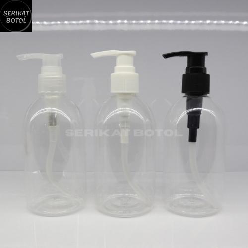 Jual BOTOL OVAL 250ML SCARLET CLEAR TUTUP PUMP LOTION HITAM PUTIH 250 ML - Hitam - Kab. Bogor ...