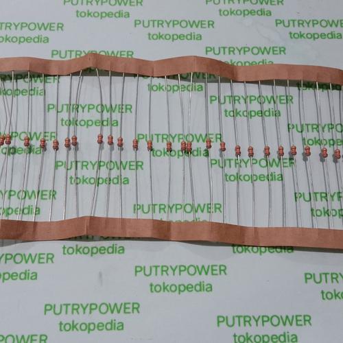 Jual resistor 43k 1/8w 5% carbon kaki tebal tembaga 1/8 w 5 persen ...
