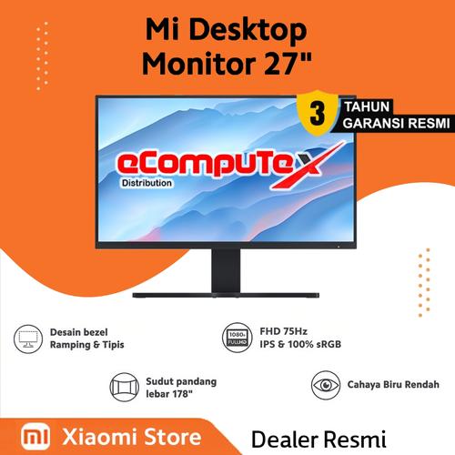 Jual XIAOMI MI DESKTOP MONITOR 27 INCH IPS 1080P FHD HDMI VGA GARANSI ...