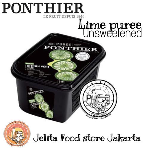 Jual Ponthier Lime Puree Unsweetened Frozen 1kg - buah beku - Jakarta ...
