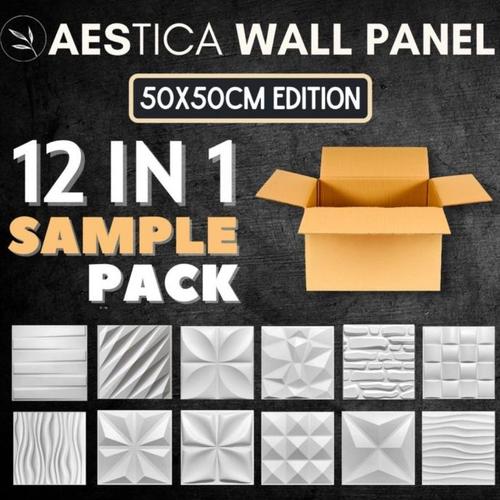 Jual 3D Wall Panel Pvc 50X 50 Cm Sample Box Dinding Wallpaper | Home ...