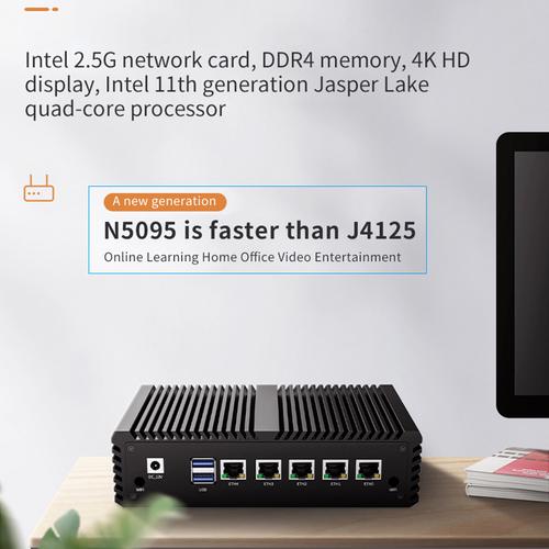 Jual Industrial Mini PC G47 Intel N5105 Fanless 5 Port LAN i226V 2.5G ...