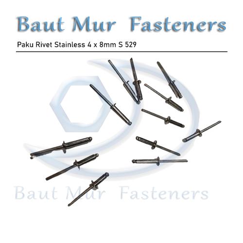 Jual Paku Rivet Stainless 4 x 8mm / Blind Rivet S 529 - Jakarta Pusat ...