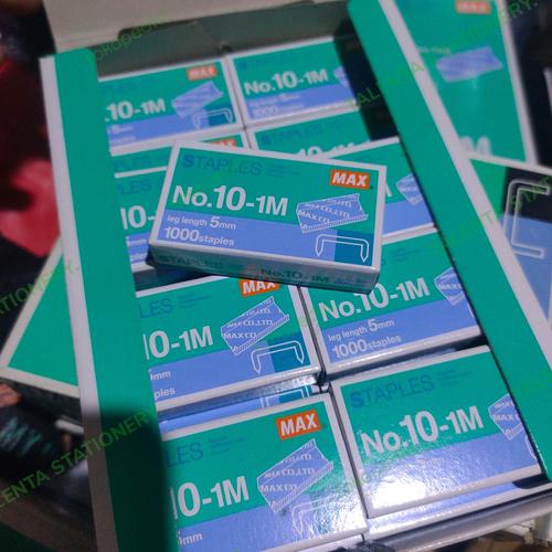 Jual isi Staples no 10 MAX original harga 1 box kecil - Jakarta Pusat ...