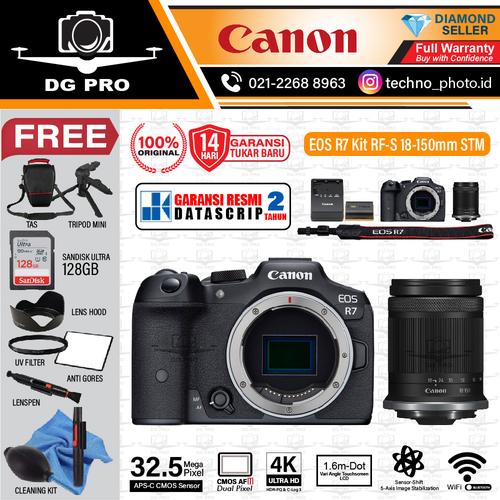 Jual Canon EOS R7 Kit RF-S 18-150mm STM - R 7 Body + RFS 18-150mm Resmi ...
