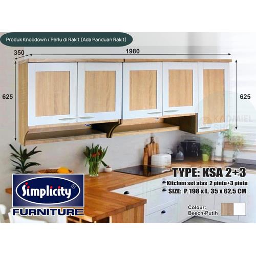 Jual Kitchen Set Atas 3 Pintu Lemari Dapur Atas 2 Pintu Rak Dapur ...