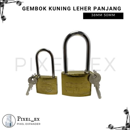 Jual Kunci Gembok Kuning Leher Panjang 38mm 50mm - 32mm - Kab ...