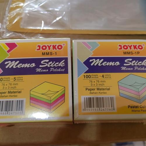 Jual sticky note memo stick joyco MMS-1 76x76 warna warni - Kota ...