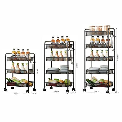 Jual Rak Trolly Roda 4 Tray Wheel Rack 2 Susun 2 tingkat Rak Kosmetik ...