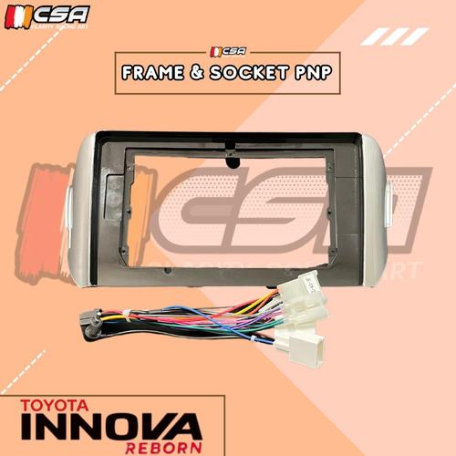Jual Frame Head Unit Android 9 Inchi For Toyota Innova Reborn And Soket ...