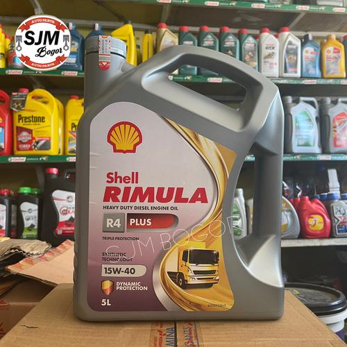 Jual Oli shell Rimula R4 Plus 15w40 kemasan galon 5 liter - Kota Bogor ...