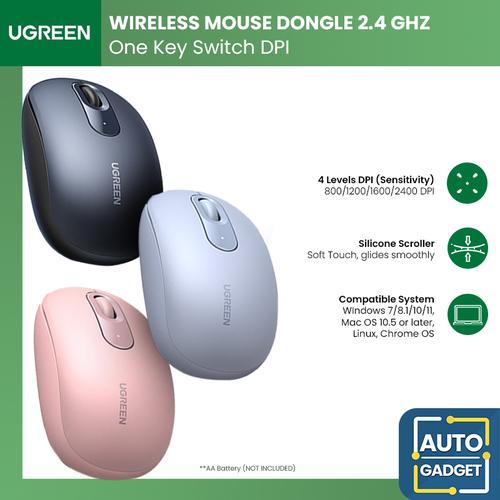 Jual UGREEN Wireless Mouse 2.4 Ghz Streamline 4 Levels DPI Plug and ...