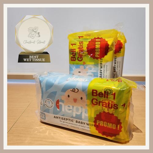 Jual Neppi Antiseptic Baby Wipes Wet Tissue Tisu Basah BUY 1 GET 1 ...