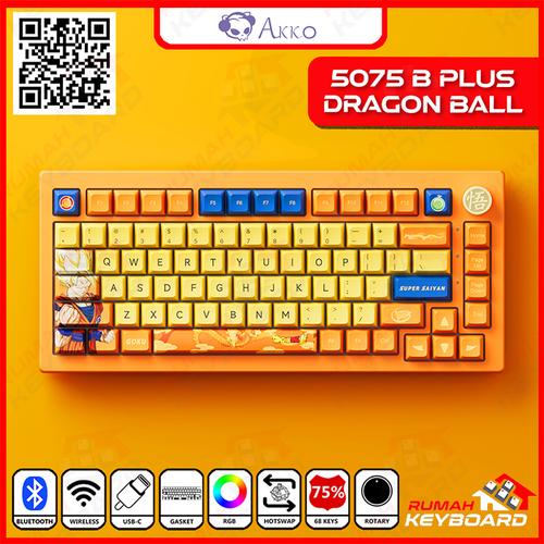 Promo MECHANICAL KEYBOARD - AKKO 5075B PLUS - 3 MODE - 75% - DRAGON ...