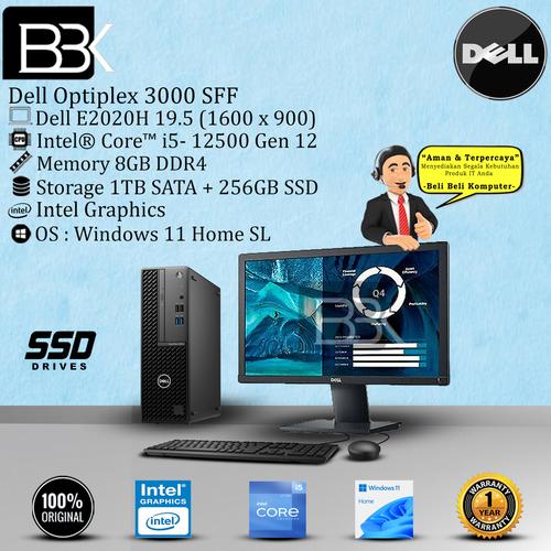Jual PC DELL OPTIPLEX 3000 SFF I5-12500 8GB 1TB+256GB SSD W11HSL 1YR ...