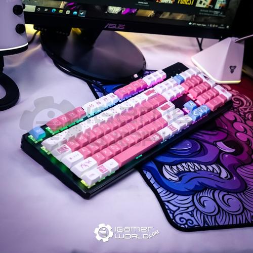 Jual Keycaps Evangelion EVA 08 Pink PBT Dyesub for Mechanical Keyboard ...