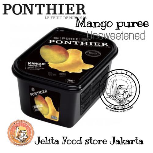 Jual Ponthier Mango Puree unsweetened Frozen 1kg - buah beku - Jakarta ...