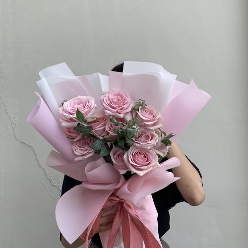 Jual Fresh simple korean bouquet bucket buket bunga segar fresh roses ...