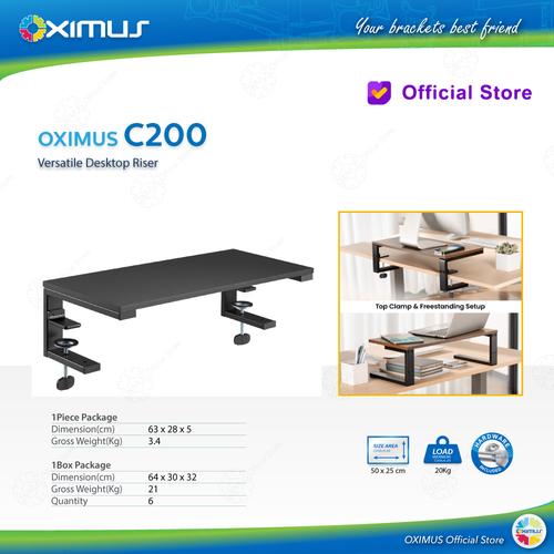 Promo Desktop Monitor Riser Desk Shelf Stand Deskmount Clamp On OXIMUS ...