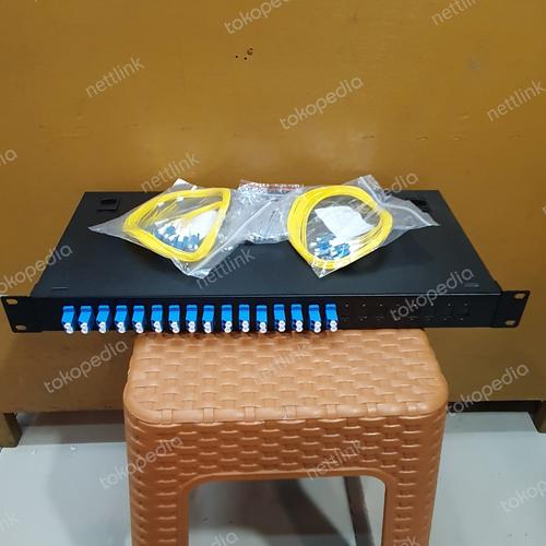 Jual otb 32 core lc fullset/ odf 32 core Lc singlemode lengkap, Hitam ...