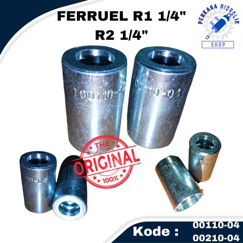 Jual Ferrule Sleeve R1 1/4" Inch dan R2 1/4" inch Hydraulic Hose Besi ...