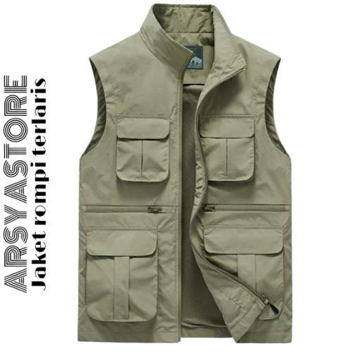 Jual JAKET ROMPI PRIA OUTDOOR TERBARU 2021 - JAKET ROMPI BANYAK KANTONG ...