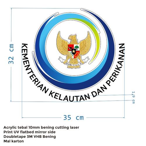 Jual Logo KKP Acrylic custom 35x32cm | Kementerian Kelautan dan ...