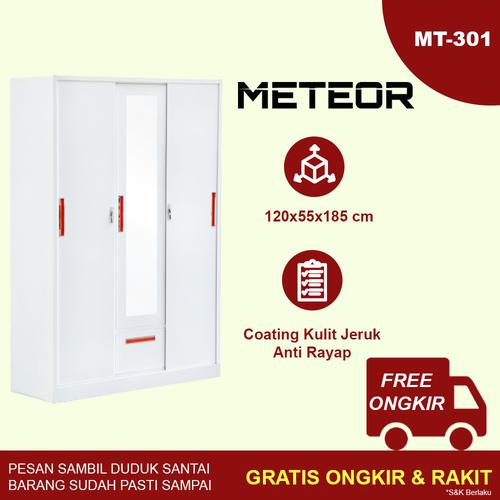 Jual LEMARI PAKAIAN BESI PINTU SLIDING MINIMALIS LEMARI BAJU SLIDING DOOR - MT-302, KARGO ...