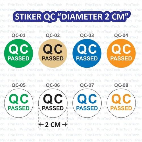 Jual Stiker Label VINYL Stiker QC Passed 2 cm - VQC 01 - HIJAU ...