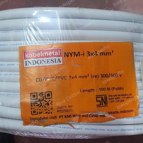 Jual Kabel Listrik NYM 3x4 3 x 4 3x4mm 3 x 4 mm KabelMetal Kabel Metal ...