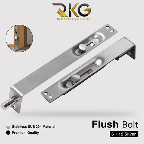 Jual Grendel Tanam Stainless l Slot Tanam l Flush Bolt 6" + 12" - Kab ...