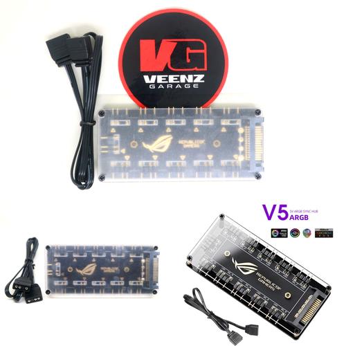 Jual Kabel Splitter ARGB HUB 1 To 10 Port 3 PIN 5V Aura Sync ...