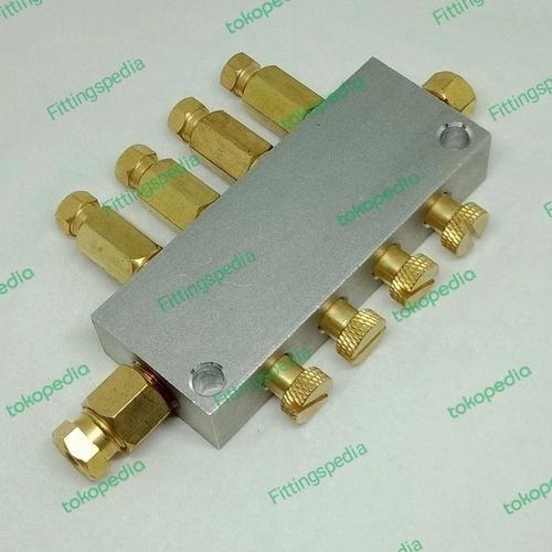 Jual Distributor / Terminal Oli Dan Grease 4 Lubang M10 Brass ...