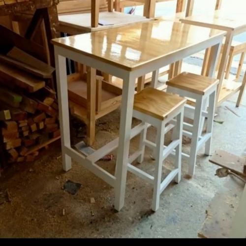 Jual meja bar cafe/meja makan minimalis/meja kayu jati belanda - Kota ...