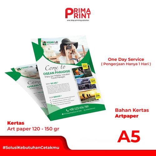Jual Cetak Brosur - Flayer A5 1 Rim Isi 500pcs - Art Paper 120gr - Jakarta Barat - prima print ...