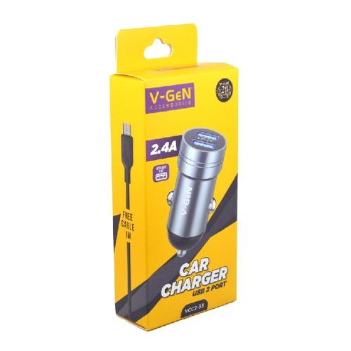 Jual Car Charger V-GeN VCC2-33 Dual Port USB 2.4A Charger - Jakarta ...