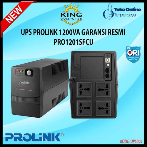 Jual UPS PROLINK 1200VA Line Interactiv UPS with Stabilizer PRO1201SFCU - Kab. Bogor - KING ...