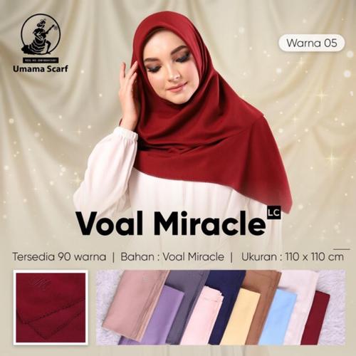 Jual Hijab Segi Empat Voal Miracle Plain Laser Cut by Umama Scarf ...