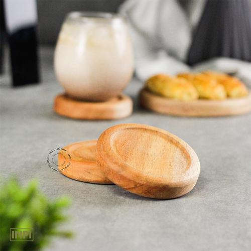 Jual Coaster Kayu Tatakan Gelas Lingkaran Satuan - INPI House - Kota ...