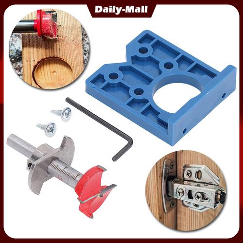 Jual Hinge Hole Drill Jig Lubang Bor Engsel Sendok 35mm Bantu Bor ...