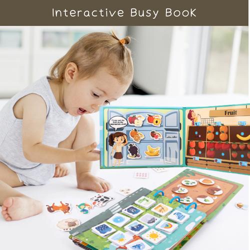 Jual Busy Activity Book Montessori Quiet Early Education Number Color ...