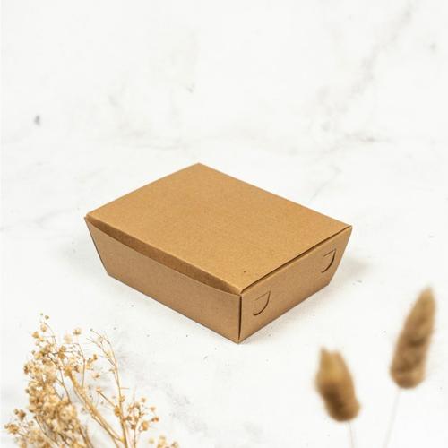 Jual dus kraft kotak packaging snack roti basah ukuran 15 x 12 x 5 cm ...