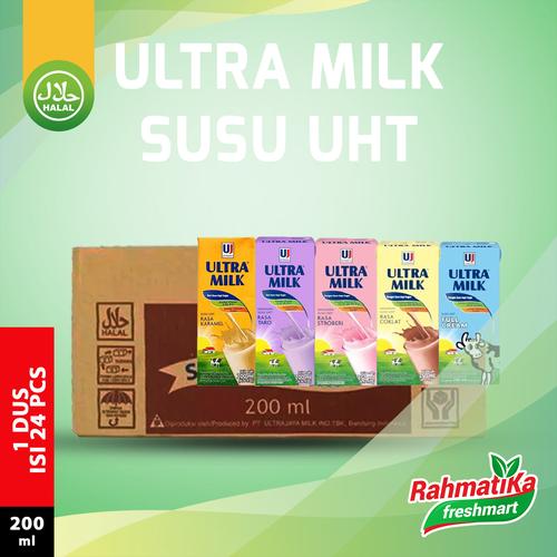 Jual Ultra Milk Susu UHT 1 Dus (Isi 24 x 200ml) - Caramel - Kota ...