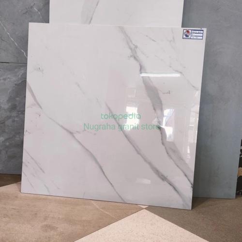 Jual granit lantai 80×80 glazed putih carara/dinding carport - Kab ...