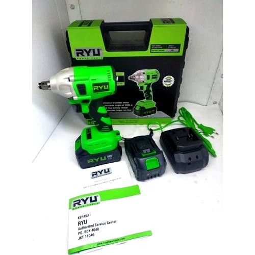 Jual RYU IMPACT WRENCH CORDLESS 320 NM 20V PEMBUKA BAUT BATERAI DUA ...