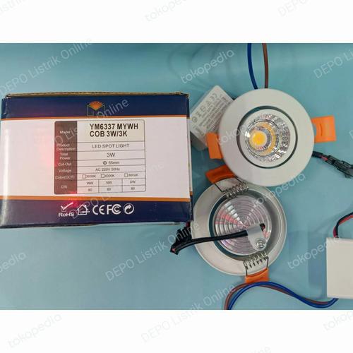 Jual YIMAI LED SPOT LIGHT COB 3 Watt / YM6337 MYWH - kuning 3000k ...