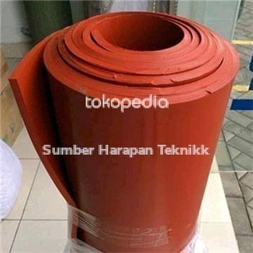 Jual Silicone Rubber Sheet Merah 2mm x 20cm x 100cm / Karet Silikon Red ...