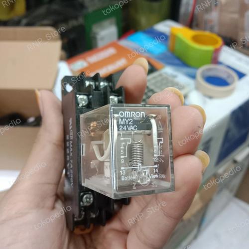 Jual Relay Omron MY2 8 pin + Socket sett - 24 VAC - Jakarta Pusat - RJE ...
