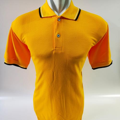 Jual Kaos Kerah Polo Wangky Pria Wanita - Lengan Pendek Kuning List - Jakarta Barat - Jotana ...