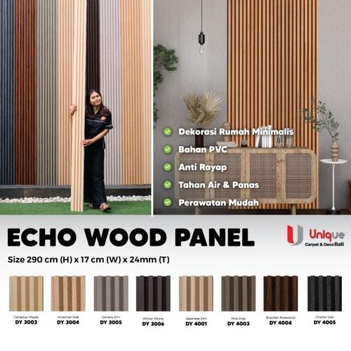 Jual Pvc Wood Panel Motif Kayu Salur Minimalis / Wall Panel Kayu Echo ...
